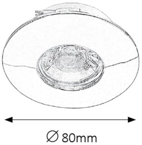 Rabalux 1072 - SADA 3x LED Koupelnové podhledové svítidlo RANDY 3xLED/4W/230V ku