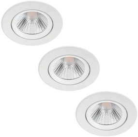 Philips sparkle sl261 led zápustné bodové svítidlo 1x5,5w | 350lm | 2700k - set 3 ks, stmívatelné, ochrana eyecomfort, bílá