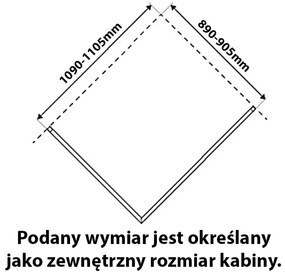 BPS-koupelny Obdélníkový sprchový kout HYD-OK103B 110x80 chrom/transparent + vanička HYD-OSV-ST03A bílá