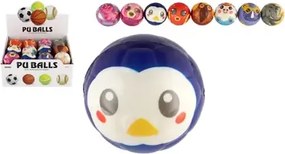 TEDDIES Pěnový míček Zvířátka / Míček / Mix barev / 6 cm / od 3 let