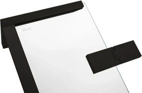 Rea Hugo Double, 2-křídlý sprchový kout 80 (dveře) x 80 (dveře) x 205 cm, 6mm čiré sklo, černý profil, REA-K6600