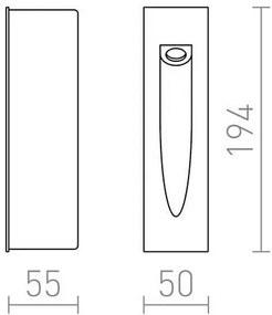 RED -Design Rendl-R10545- LED Venkovní vestavné svítidlo GAP LED/3W/230V IP54