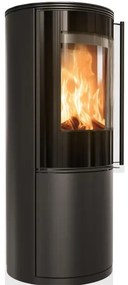 Kratki Krbová kamna SVEN, 7 kW, 150 Ø, černá