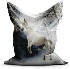 Sedací vak SABLIO - Bílý kůň 200x140 cm