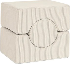 Béžové manšestrové pěnové hřiště 3 ks výška 30 cm 83x45 cm – Meowbaby