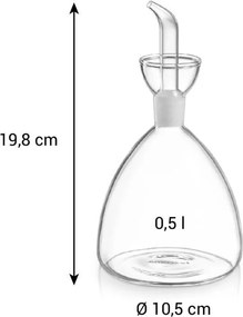 Tescoma Láhev na olej nebo ocet Virgo 500 ml