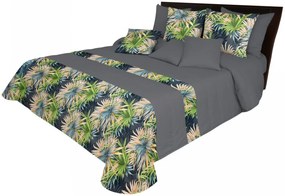 Luxusní oboustranný přehoz na postel s listovým motivem Šířka: 170 cm | Délka: 210 cm