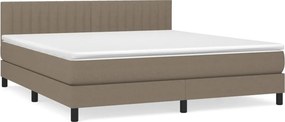 Box spring postel s matrací taupe 160x200 cm textil 3140229