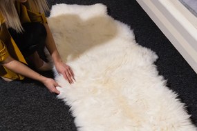 Wooline Předložka z ovčích kůží, ovál 200 x 75 cm