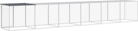 Klec pro kuřata se střechou antracitová 603 x 98 x 90 cm ocel 3189041