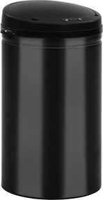 Odpadkový koš s automatickým senzorem 40 l uhlíková ocel černý 322699