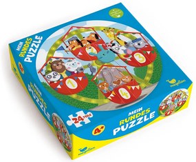 Magellan Kulaté puzzle Zvířátka na ruském kole