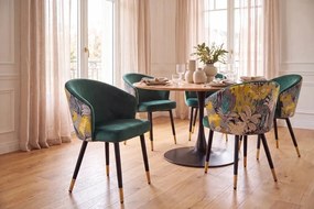 Designová židle Scarlet CLASSIQUE zelený samet