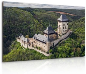 Malvis ® Obraz zámek Karlštejn Velikost: 150x100 cm