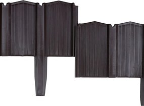 Sada 5 ks zahradních palisád Linea 390 cm hnědá