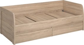 Postel 2S, 90x200, dub sonoma, NORTY TYP 28