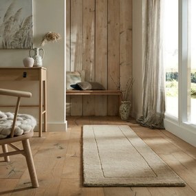 Béžový vlněný běhoun 60x230 cm – Flair Rugs