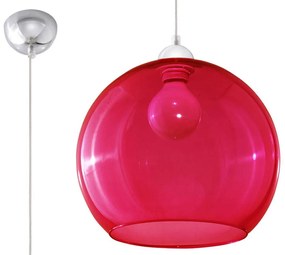 Sollux Lighting Závěsná lampa - Ball - červená
