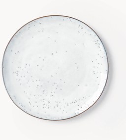 Ručně vyrobené mělké talíře Nordic Sand, 4 ks