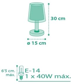 Dalber D-80221T - Dětská lampička VICHY 1xE14/40W/230V
