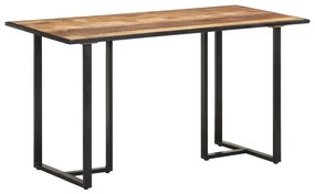 vidaXL Jídelní stůl 140 cm hrubé mangovníkové dřevo