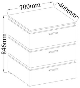 Stolarz Komoda FARO 3S