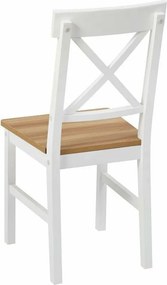 Jídelní set 4x židle + stůl Kampali, bílá