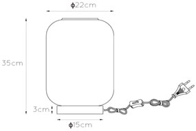 Lucide 45594/01/65 - Stolní lampa JOANET 1xE27/40W/230V černá