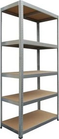 Fistar Regál 200x120x60 cm kovový zinkovaný 5-policový, nosnost 600 kg