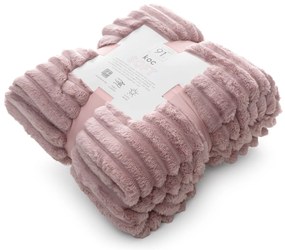 DEKA Z MIKROFLANELU SOFT 170X210 CM PUDROVÁ