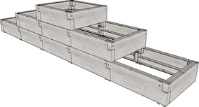 LANIT PLAST, s.r.o. vyvýšený záhon JUWEL TIMBER ERGOLINE StepOne (20479) LG3130