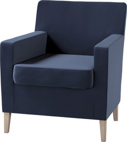 Potah na křeslo IKEA Karlstad barva tmavě modrá látka sametová