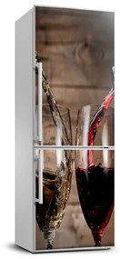 Wallmuralia Nálepka na ledničku Víno ve sklenicích 60x180 cm