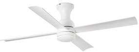 FARO Barcelona FARO 33756WT - LED Stropní vent. FRASER XL LED/16W/230V bílá pr. 120 cm WT + DO 33756T