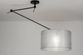 Závěsné designové svítidlo nad stůl Snap Light Silver and Black