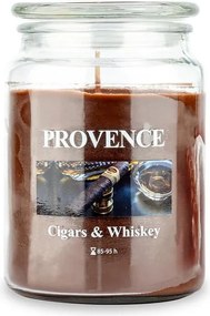 Svíčka ve skle s víčkem DOUTNÍKY A WHISKY 510 g