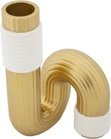 Váza Bann Big 18 cm zlatá/bílá