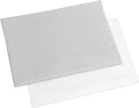Bellatex Polštářek pro kojence do postýlky 42x32 cm tenký Kostička šedá, bílá