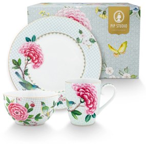 Pip Studio Blushing Birds Snídaňová sada, bílá (Porcelánová snídaňová sada)