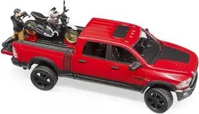 Bruder 02502 Terénní auto RAM + motocykl Scrambler Ducati Desert Sled