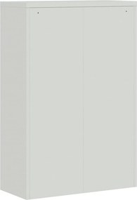 Kancelářská skříň 90 x 40 x 140 cm ocelová šedá 244649