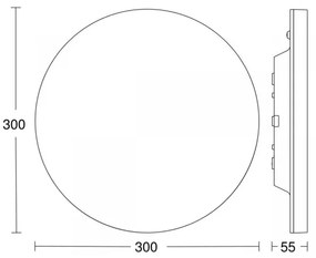 Steinel 068431 - LED Stm. stropní svítidlo se senzorem BASIC LED/230V 3000K IP40