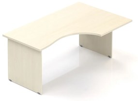 Ergonomický stůl Visio 160 x 100 cm, pravý, javor