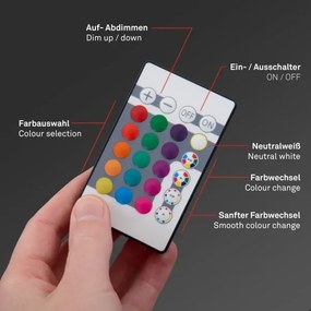 Briloner 7404-016 - LED RGBW Stm.  přisazený panel LED/22W/230V 4000K + DO
