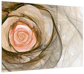 Moderní obraz růže (70x50 cm)