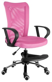 Dětská židle Neoseat WOW s podnoží — látka, růžová