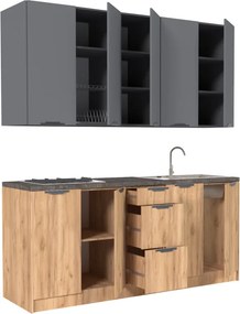 Sada 2.0 vrch Antracit / Grafit, spodek Dub kraft Leo