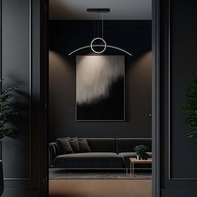 LED Solution Černé závěsné LED svítidlo designové 89cm 30W 6933