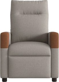Elektrické polohovací křeslo taupe textil 3323995