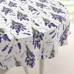 Biante Dekorační kulatý ubrus PML-084 Lavender Ø 110 cm